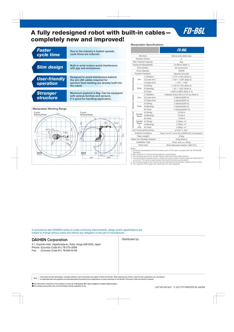 OTC Daihen Arc Welding Robot FD-B6L Supplier Malaysia | OTC Daihen Arc ...